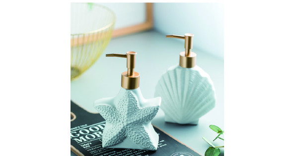 Fancy Relief Bathroom Soap and Lotion Pump Dispenser | Petop Hotel Supply