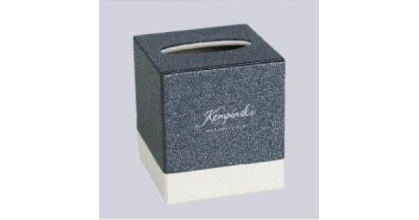 Luxury Leather Tissue Box Cover PU Leatherette Bath & Bedroom Amenities ...