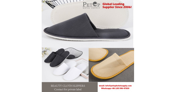 White Disposable Slippers for Hotel Spa Wedding | Petop Hotel Supply