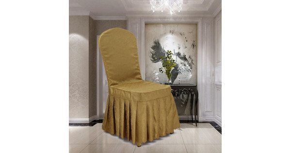 Quality Chinese Banquet Pleated Jacquard Chair Covers for Hotel ...