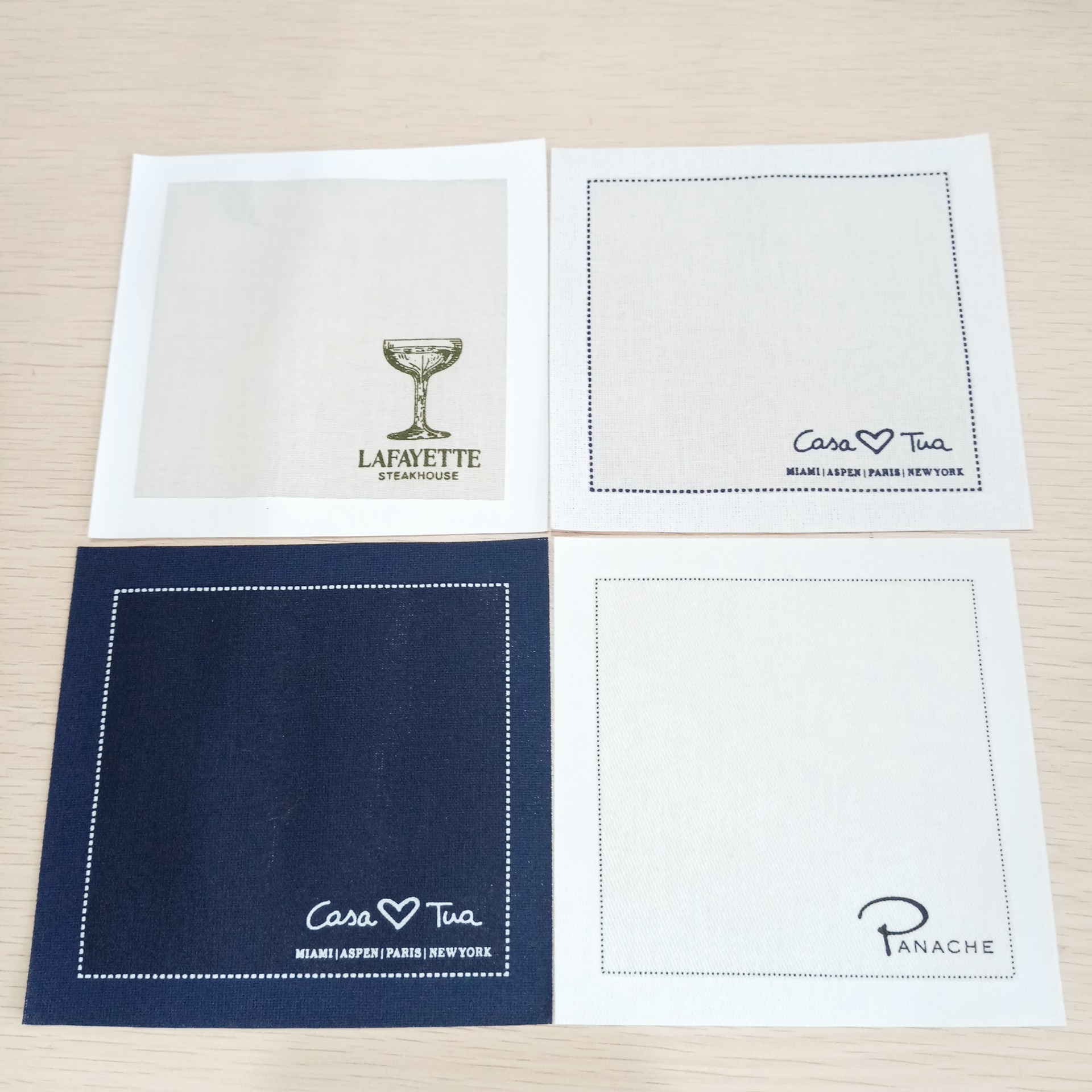 Quality Linen Coasters for Restaurants | Petop Hotel Supply