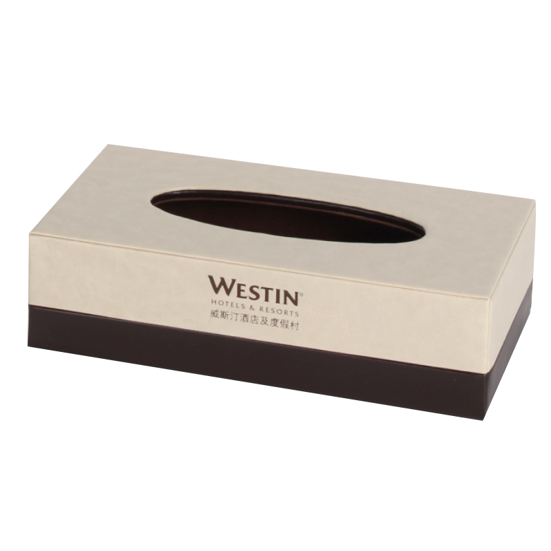 Hotel Luxury guestroom tissue box, guest room organizers, hotel PU ...